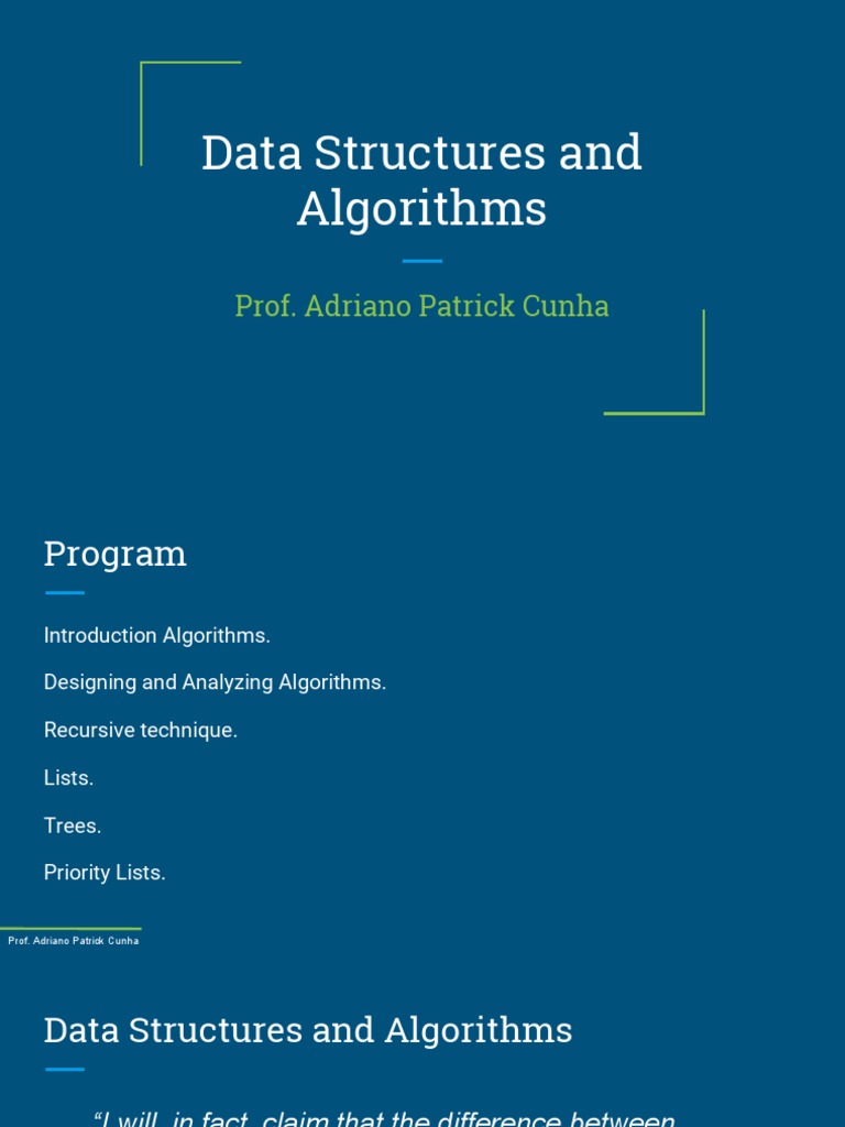 Data Structures and Algorithms | PDF | Control Flow | Algorithms