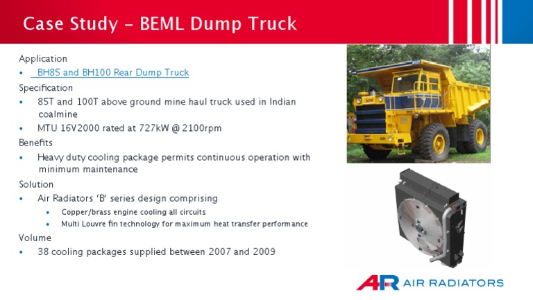 Beml Dump Truck Bh85 and Bh100 Rear Dump Truck 1
