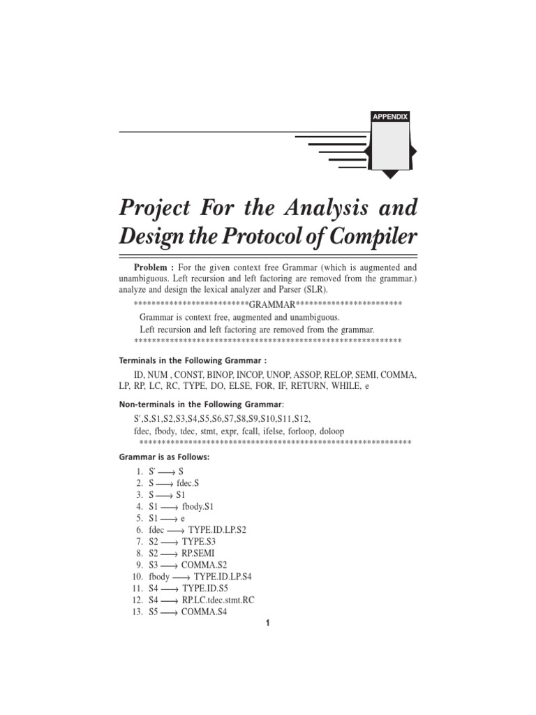 Project Compiler | PDF | Parsing | Theoretical Computer Science Project Compiler | PDF | Parsing | Theoretical Computer Science