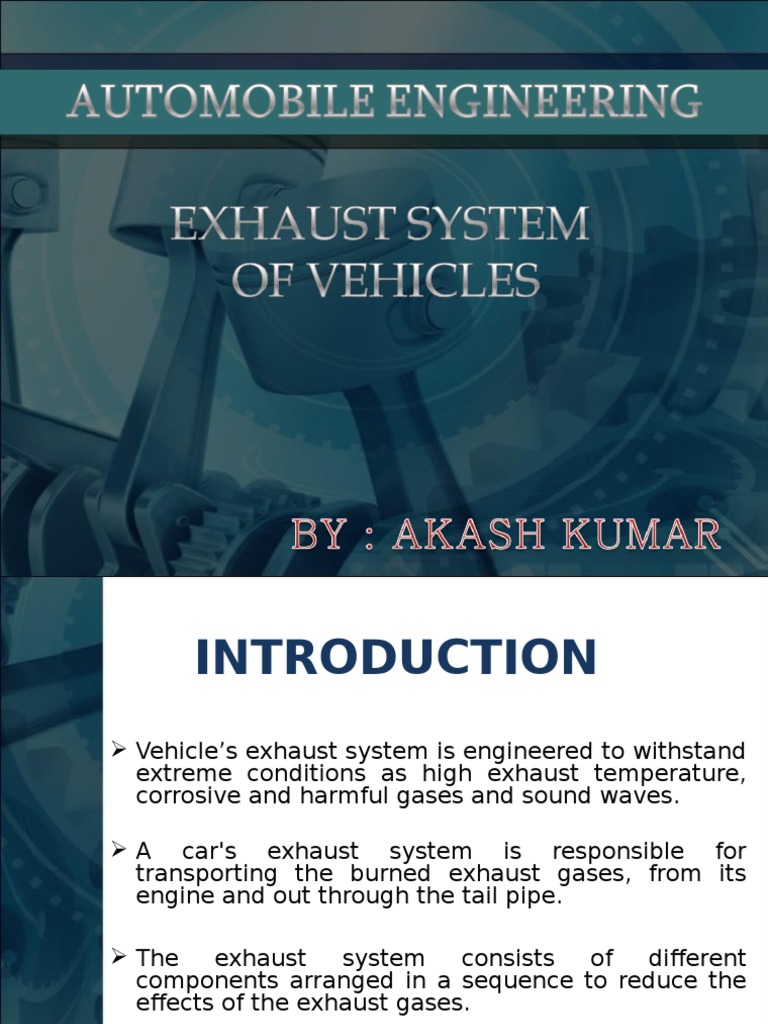 Overview of Car Exhaust Systems | PDF | Exhaust Gas | Combustion