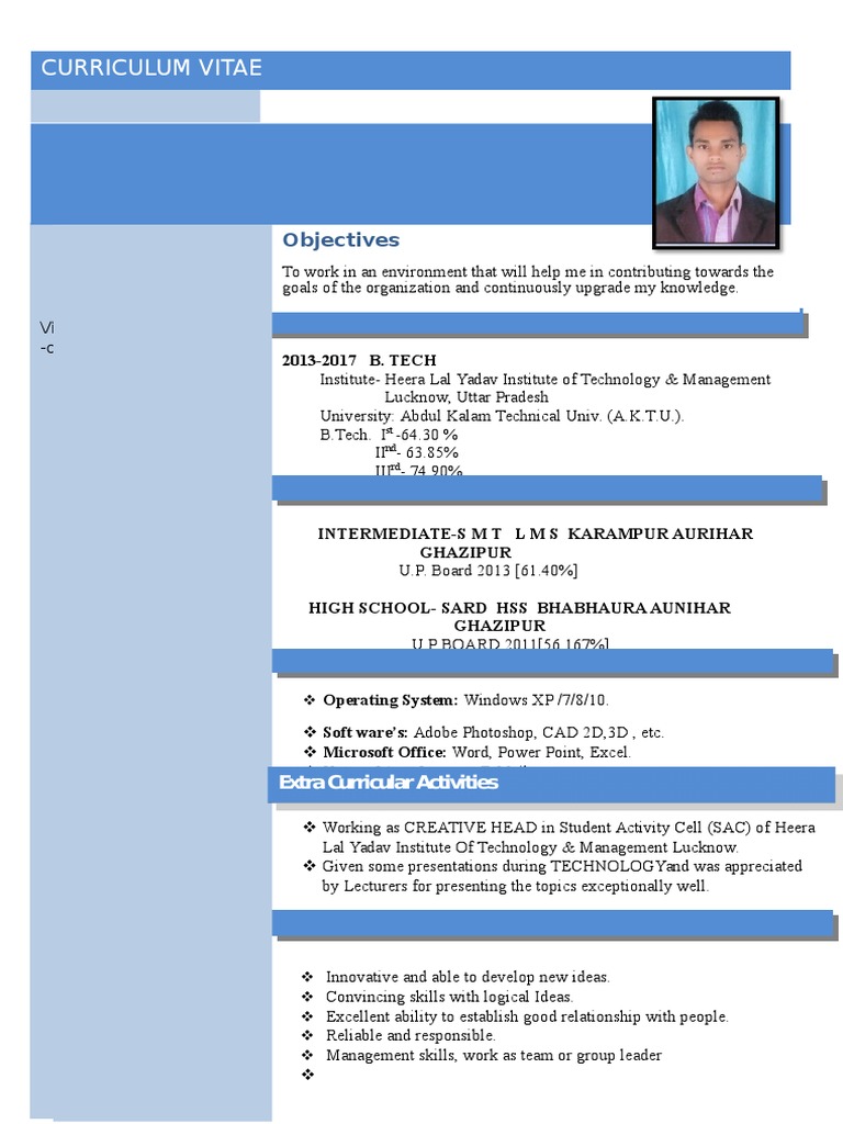 Jitendra Kumar: Curriculum Vitae | PDF