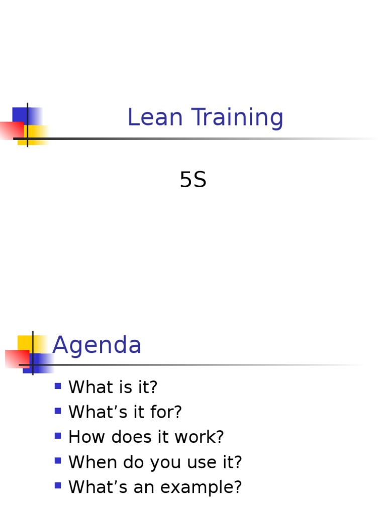 5S Basics | PDF | Lean Manufacturing | Business
