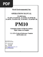 Teledyne Api t640 Sop - 051019 | PDF | Flow Measurement | Particulates
