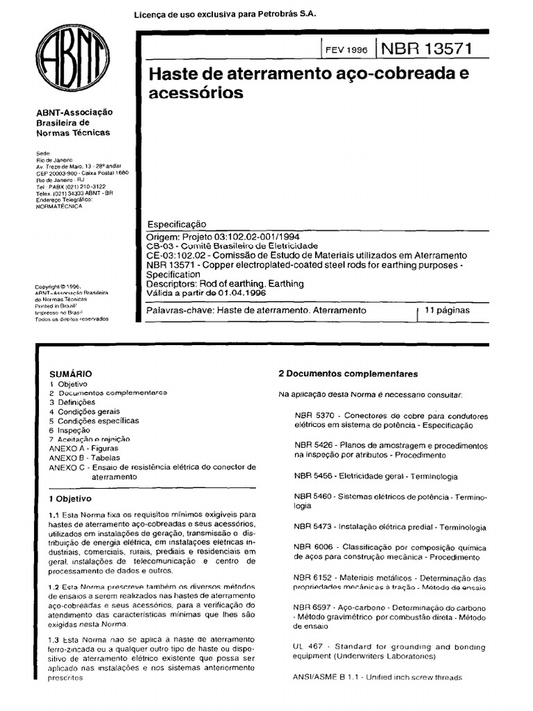 NBR 13571 | PDF | Indústrias | Eletricidade