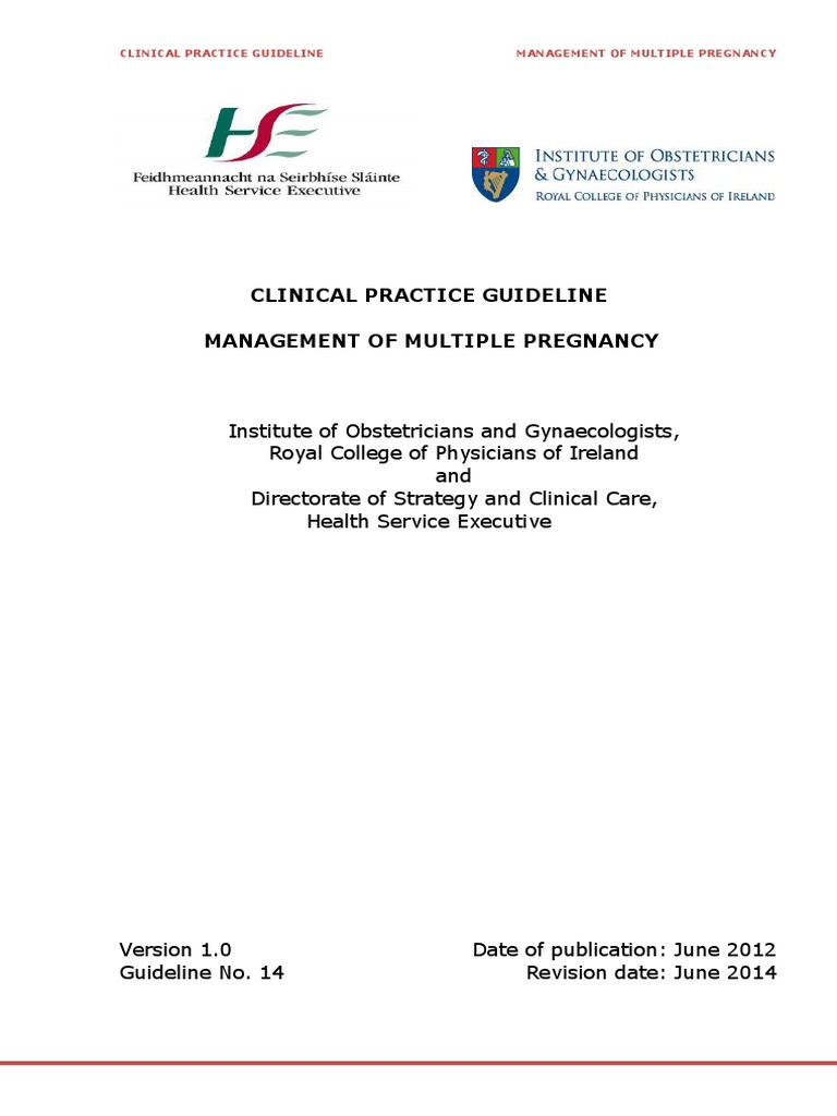 Management of Multiple Pregnancy | PDF | Preterm Birth | Pregnancy