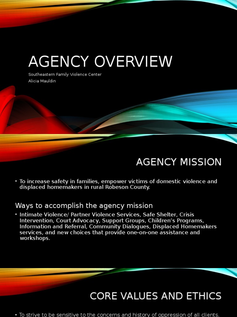 Agency Overview | PDF