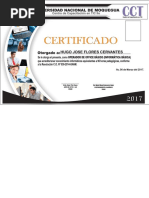 Certificado Sencico | PDF
