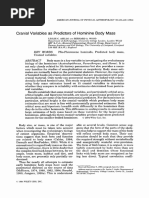 Cranial Capacity Tables | PDF | Homo | Paleoanthropology