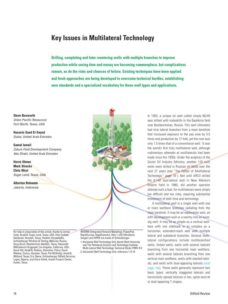 Advances in Multilateral Drilling Technology | PDF | Oil Well ...