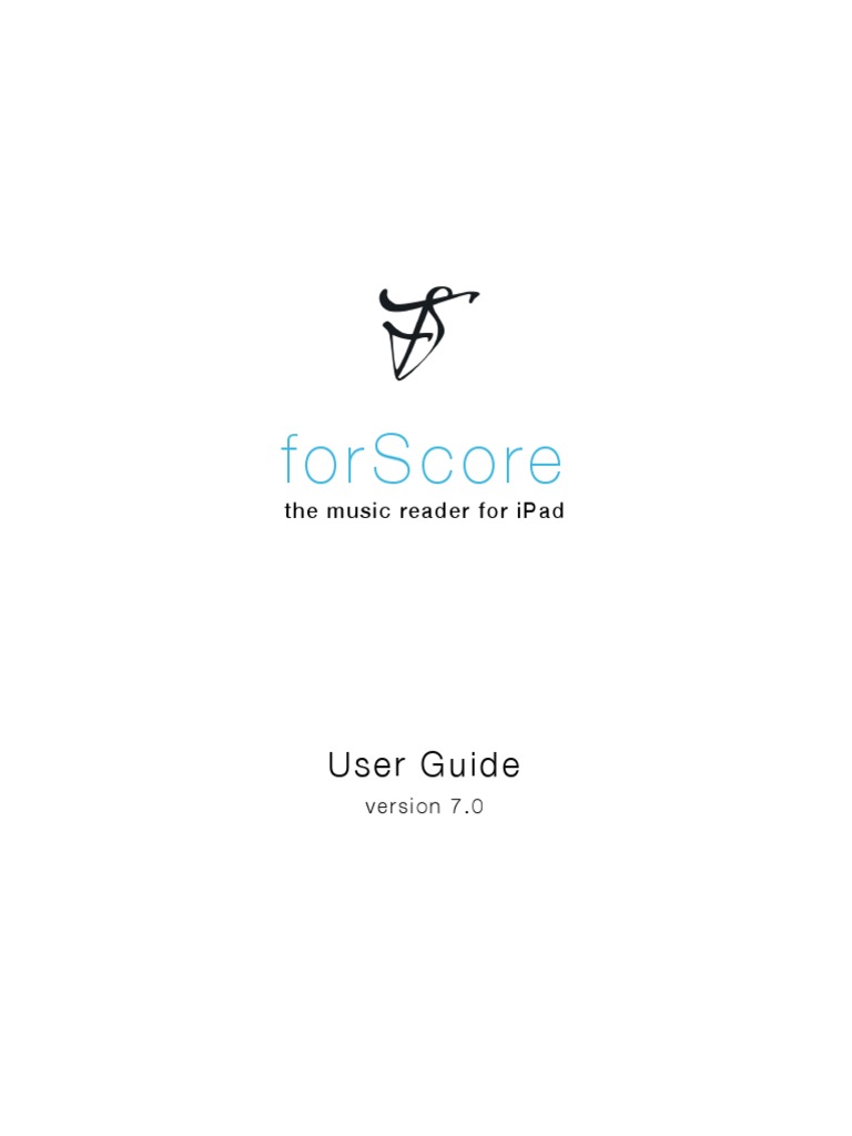 Forscore: User Guide | PDF | I Tunes | Portable Document Format