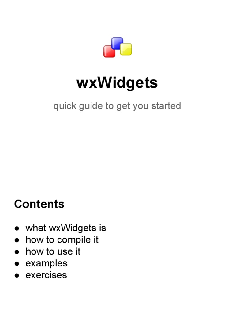 Wxwidgets: Quick Guide To Get You Started | PDF | Microsoft Visual Studio | Software Development