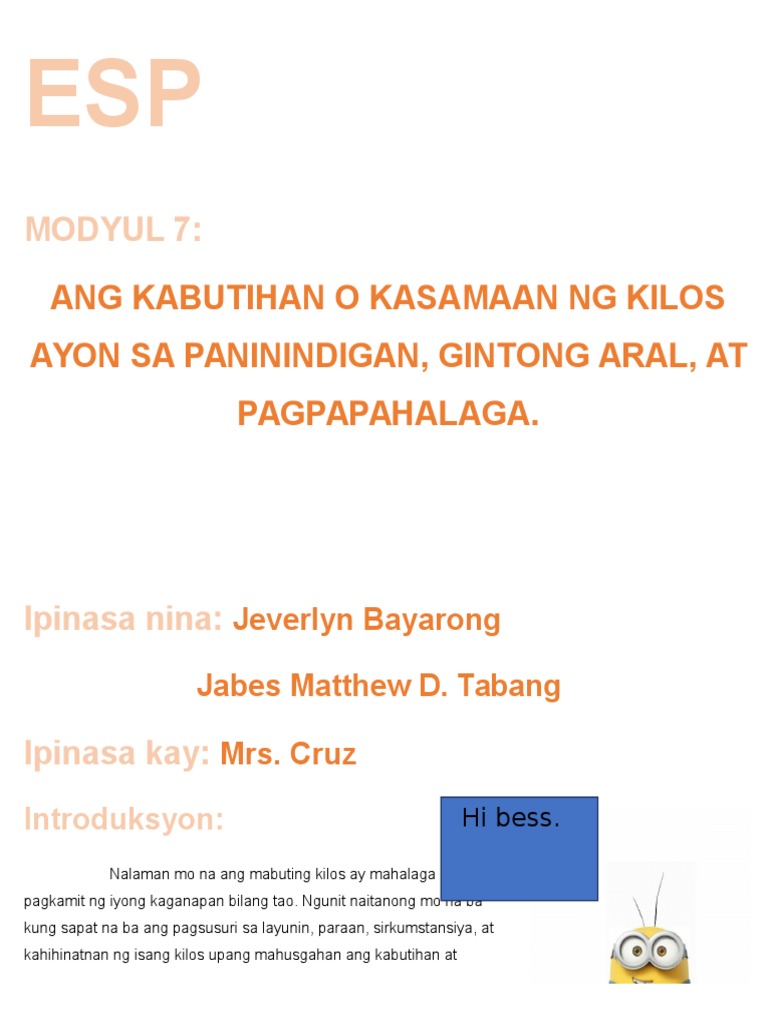 Module ESP 10 | PDF