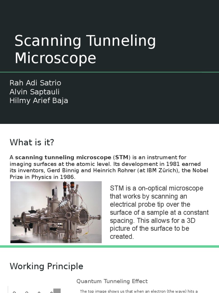 Scanning Tunneling Microscope | PDF | Scanning Tunneling Microscope ...