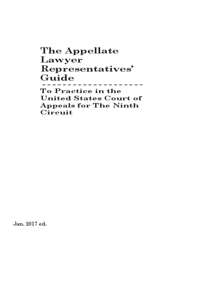 Appellate Practice Guide | PDF | Appeal | Circuit Court
