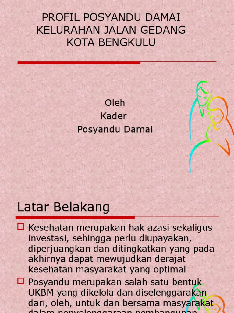 Profil Posyandu Damai di Bengkulu | PDF | Gaya Hidup