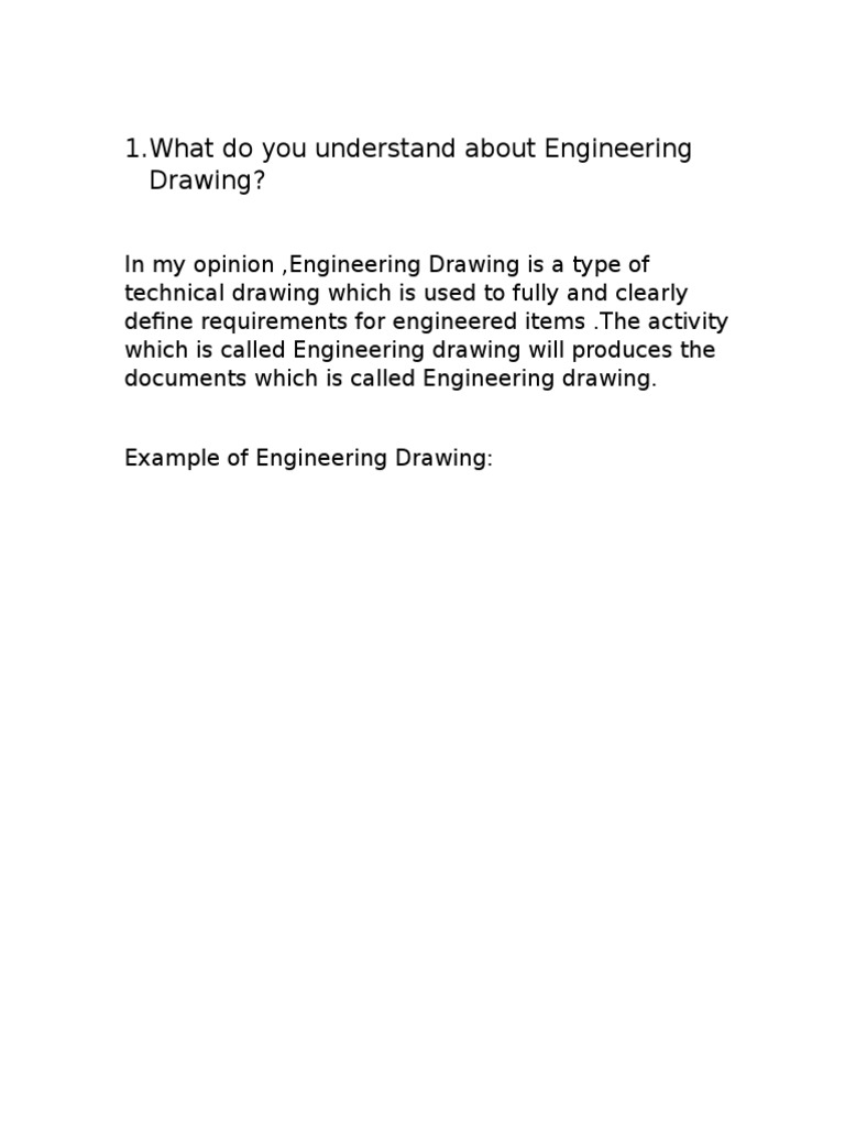 Understanding Engineering Drawing | PDF