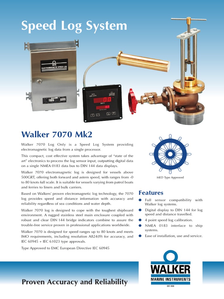 Walker 7070 Mk2 Speed Log System | PDF | Computers