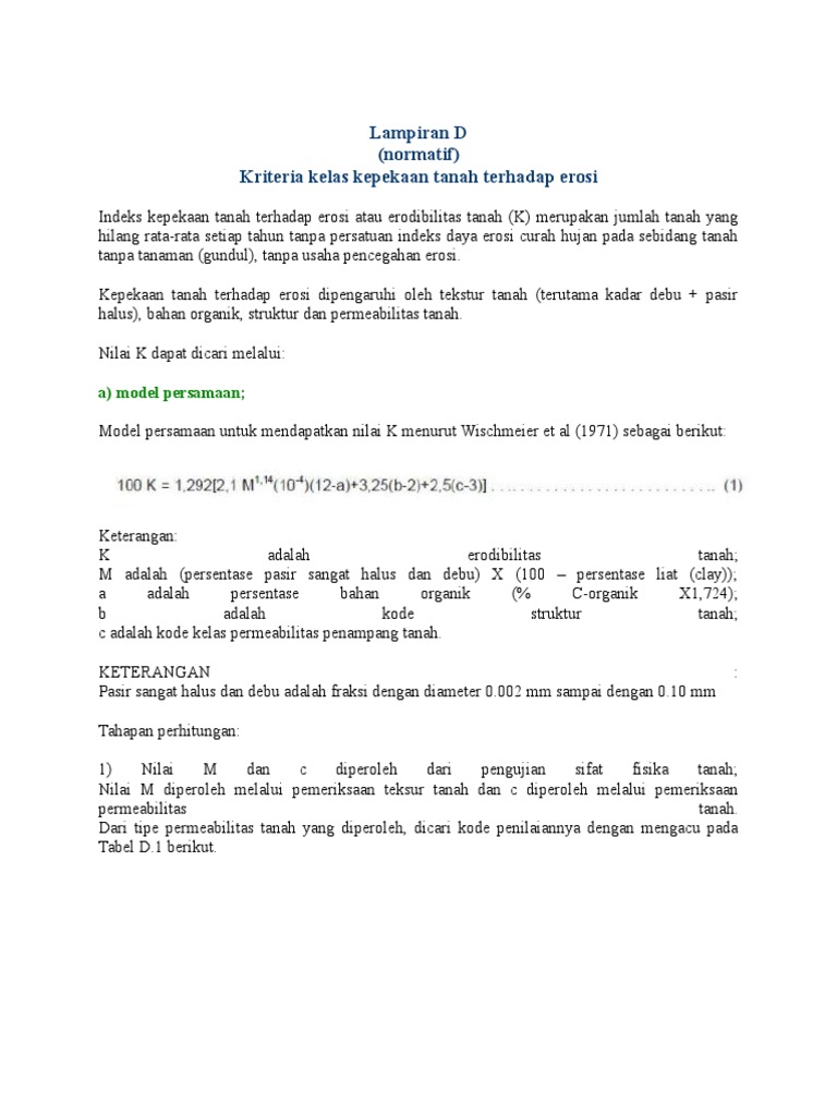 Erodibilitas Tanah (Nomograf) | PDF