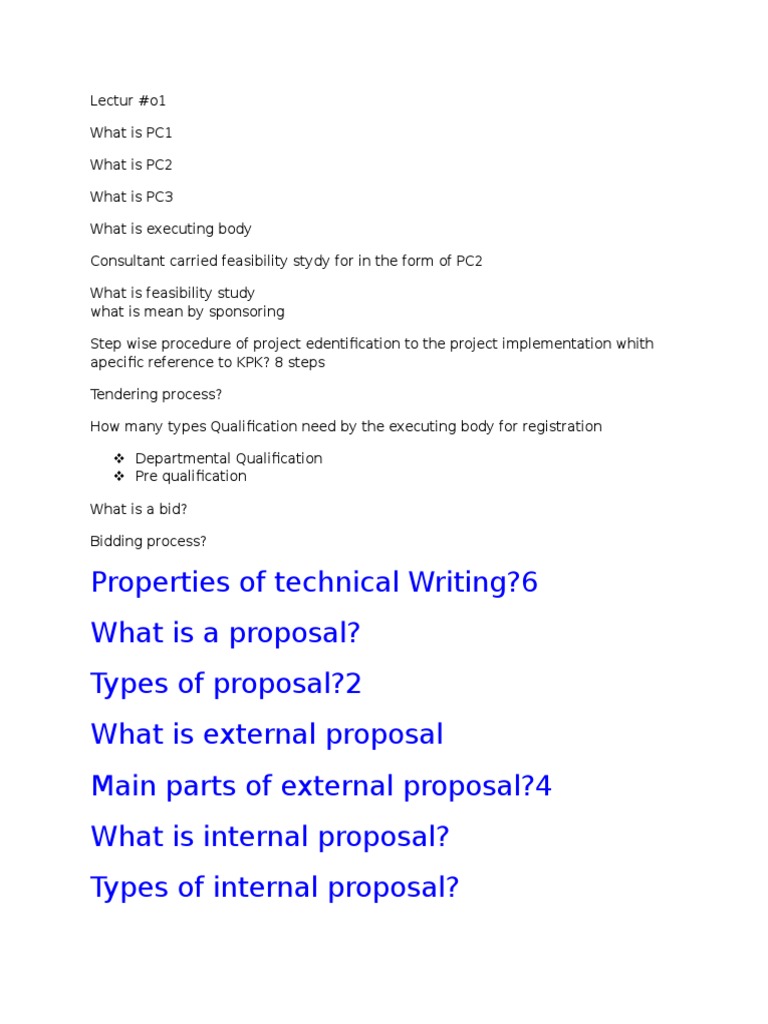 Properties of Technical Writing?6 What Is A Proposal? Types of Proposal ...