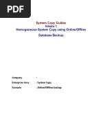 System Refresh SAP Procedure | PDF | Oracle Database | Backup