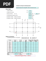 Raft Foundation Design | PDF | Structural Analysis | Physical Quantities
