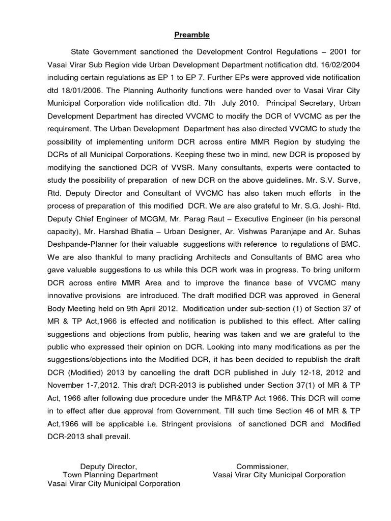Draft Development Control Regulations 2013 PDF | PDF | Basement | Stairs