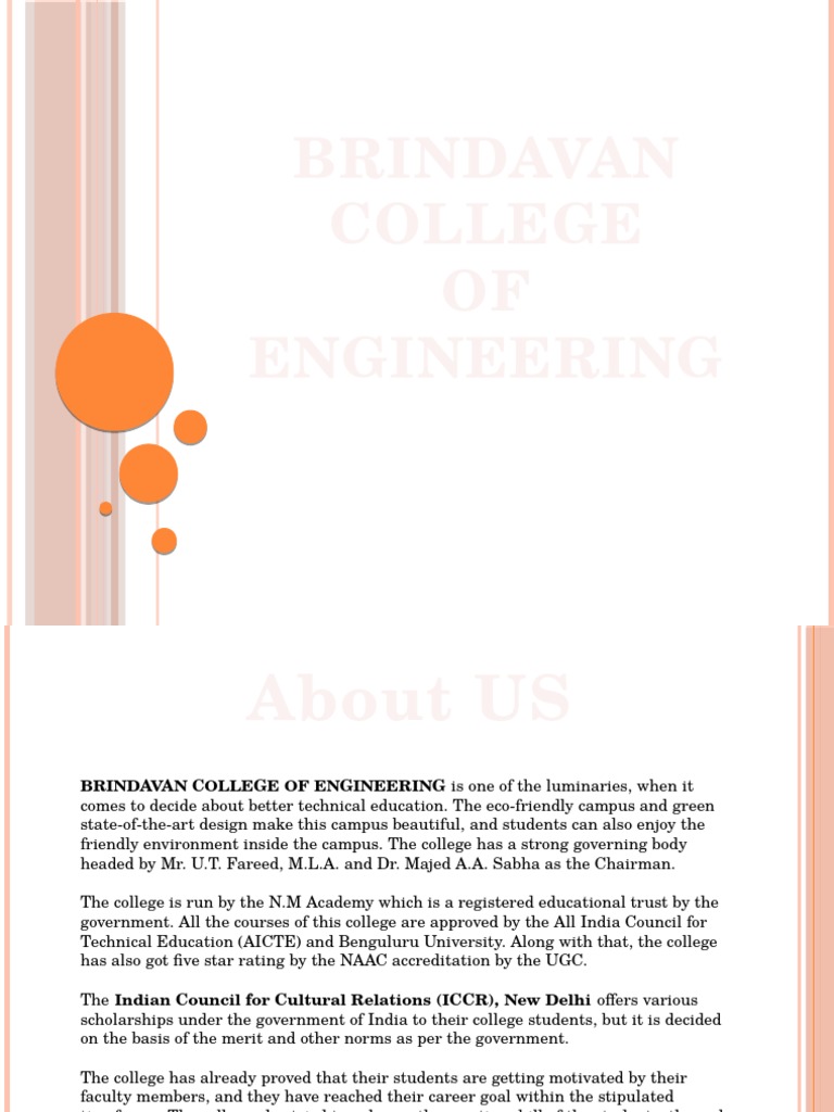 Brindavan College of Engineering | PDF | University And College ...