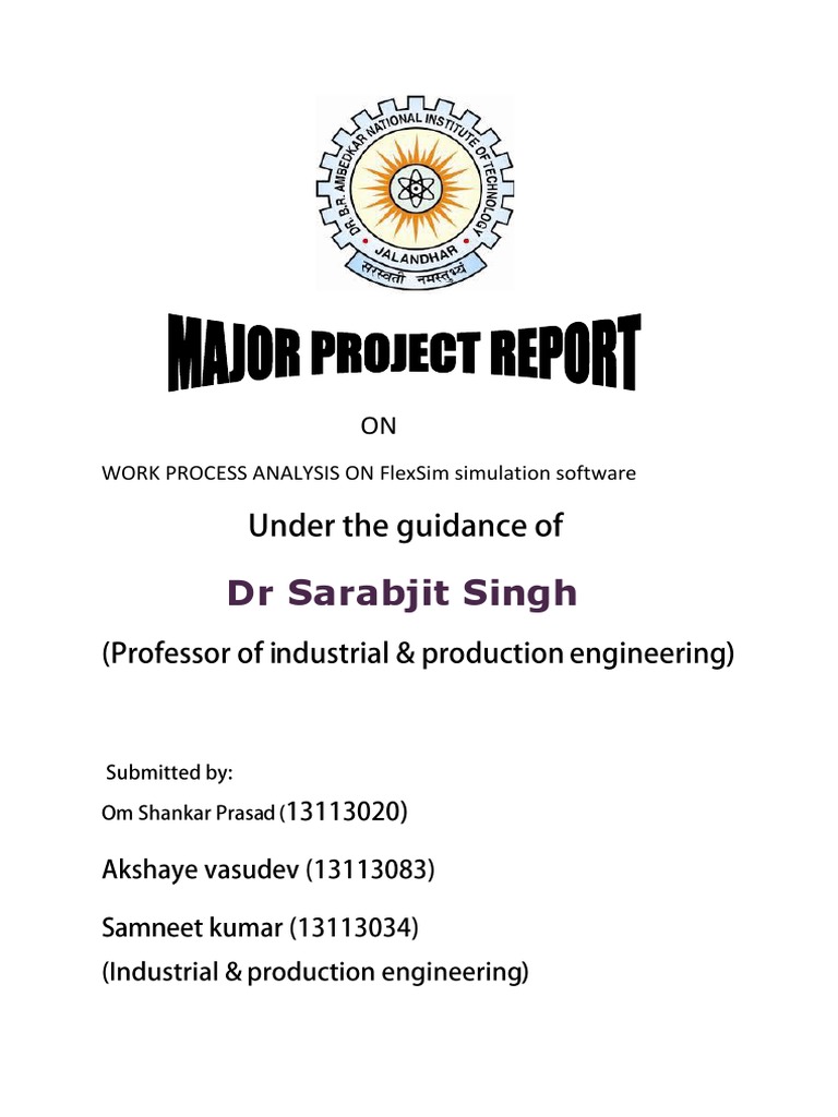 Major Project Report Major PDF | PDF | Simulation | Warehouse