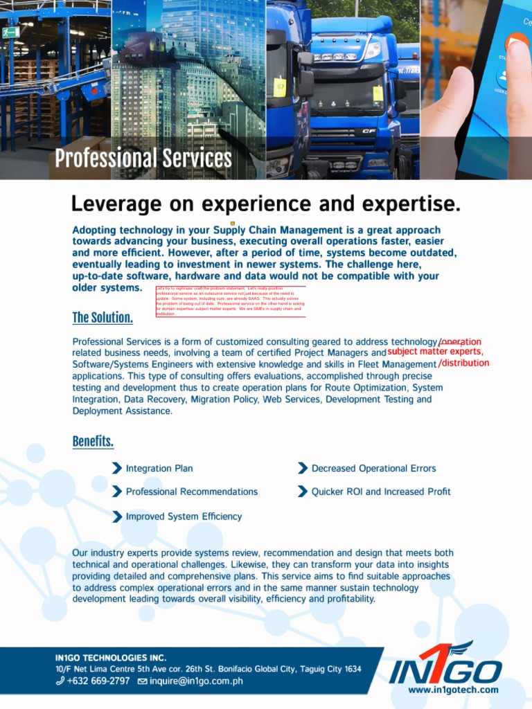 Professional Svcs Ver3 | PDF | Expert | Supply Chain