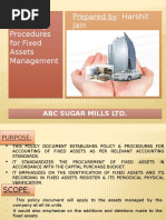 Fixed Assets Policy | PDF | Fixed Asset | Depreciation