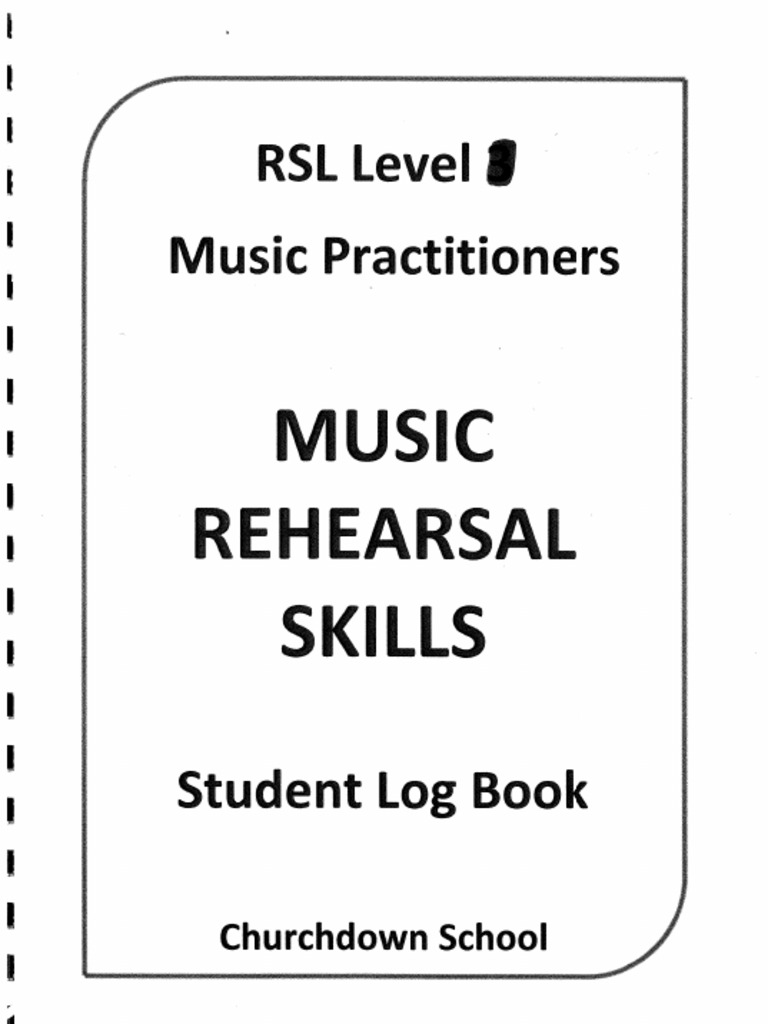 Examples of Rehearsal Log | PDF