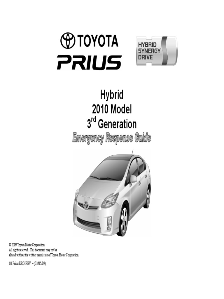 Prius Zvw30 Erg | PDF | Airbag | Battery (Electricity)