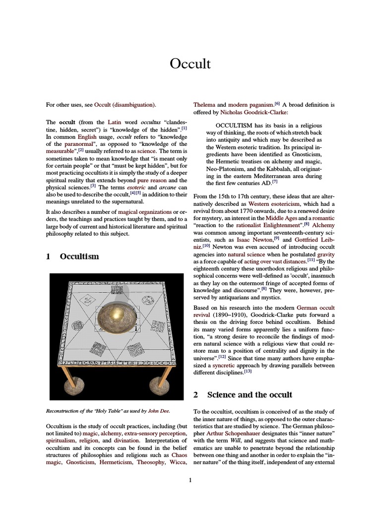 Occult PDF | PDF | Occult | Anthropology Of Religion