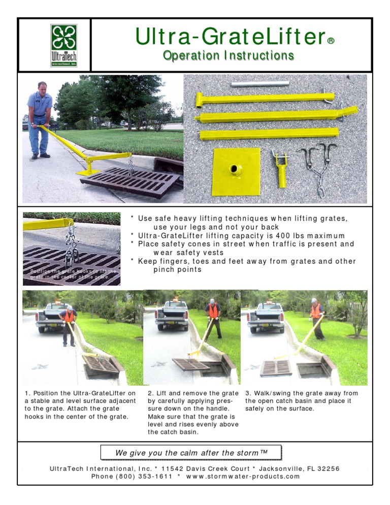 Grate Lifter Operation Instructions | PDF
