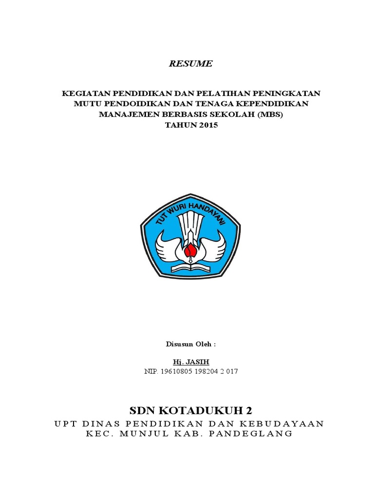 Manajemen Berbasis Sekolah untuk Mutu Pendidikan | PDF