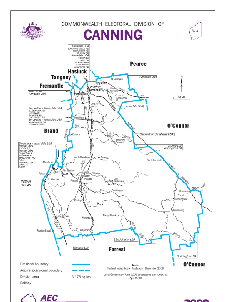 Canning Electorate Map Overview | PDF