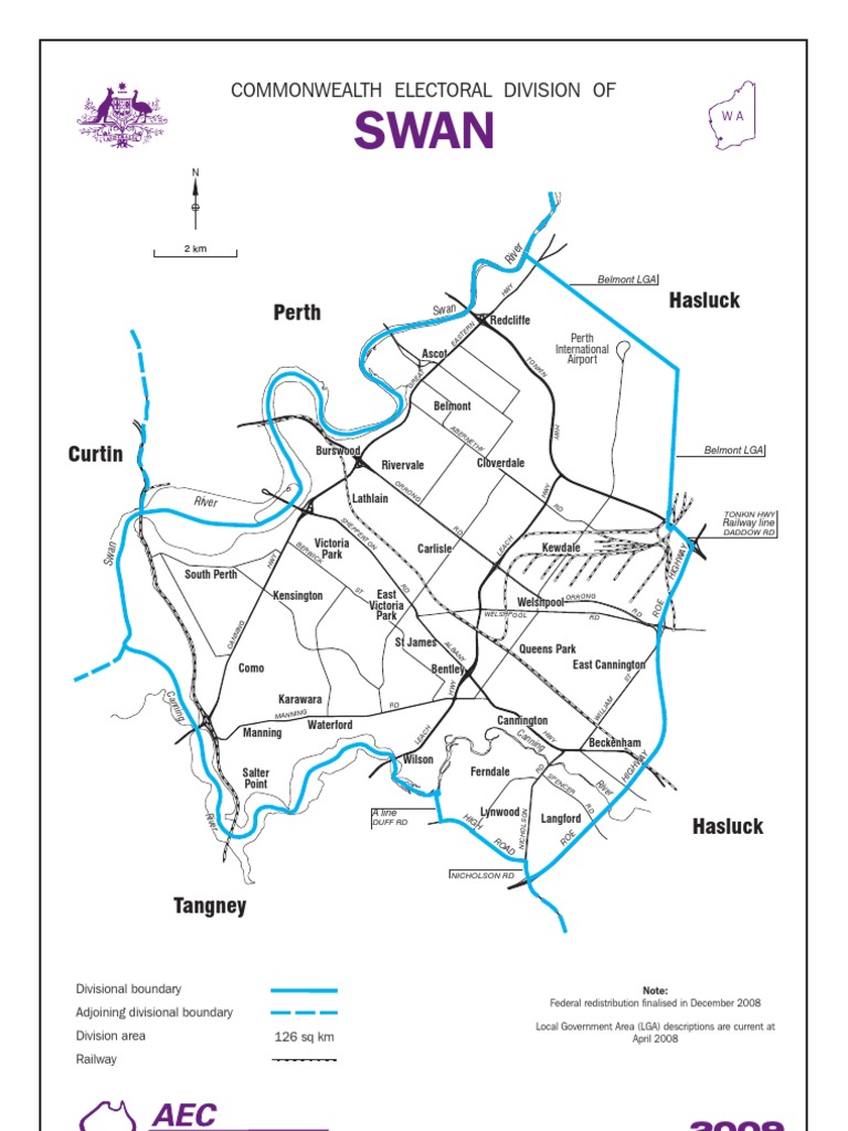 Swan - Electorate Map | PDF