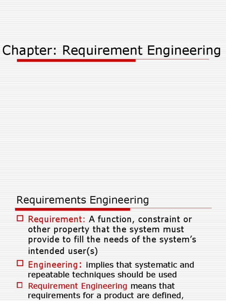 Chapter 4 Requirement Engineering | PDF | Software Prototyping | Prototype