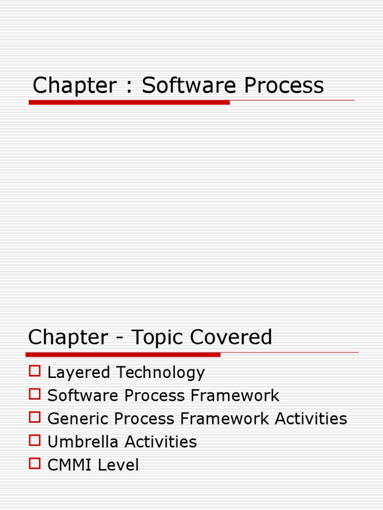 Chapter 2 Software Process | PDF | Software Development Process | Systems Theory