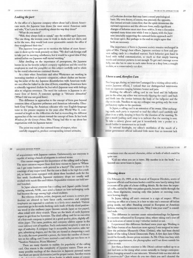 Japanese Beyond Words PDF | PDF