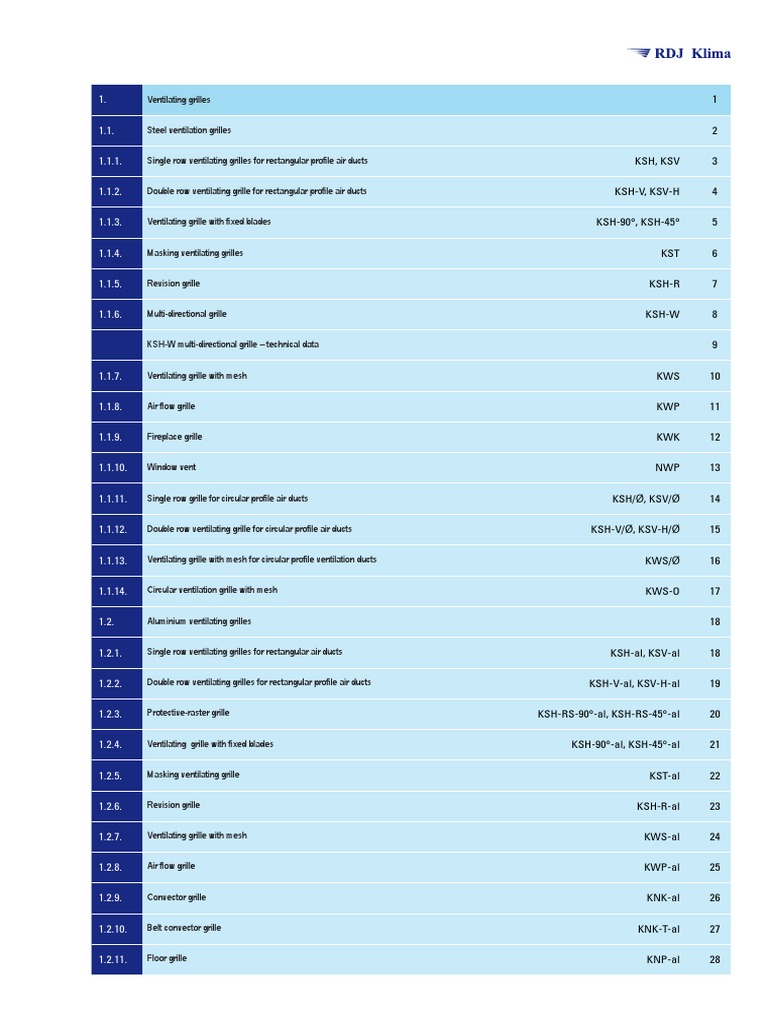 Katalog2012 en | PDF | Duct (Flow) | Building Engineering