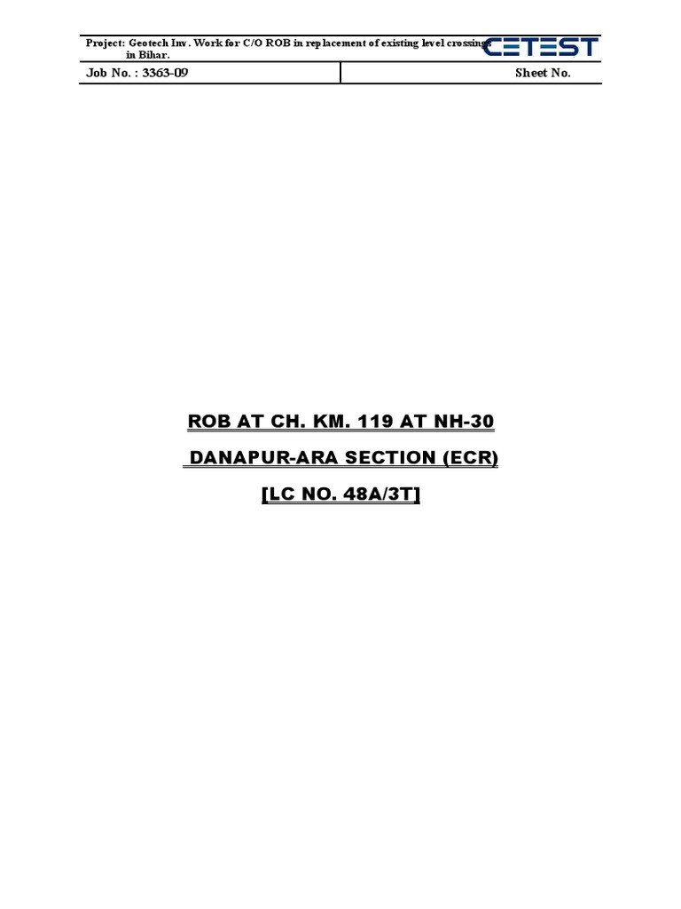 Soil Report | PDF | Deep Foundation | Geotechnical Engineering