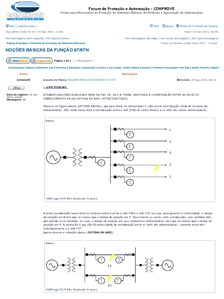 Noções Básicas Da Função 67 - 67n | PDF | Relé | Torque