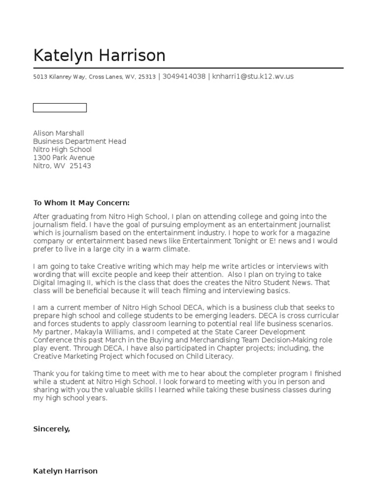 Completer Portfolio Letter of Intro | PDF | Social Science