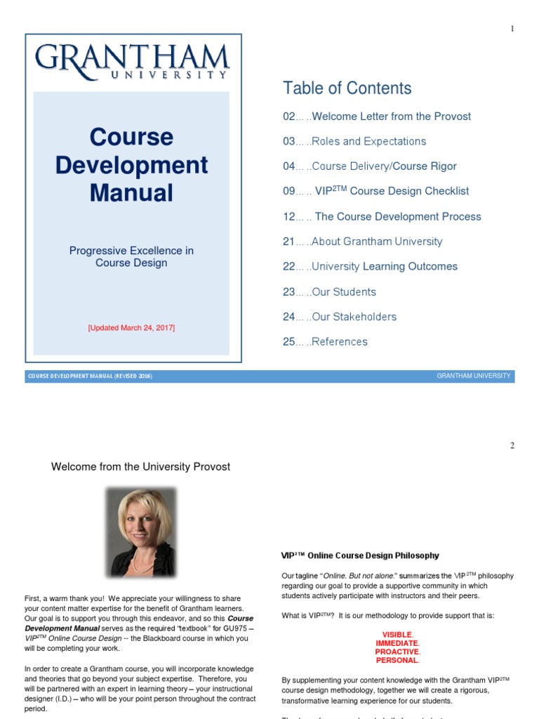 VIP2 Course Development Manual | PDF | Educational Assessment | Test ...