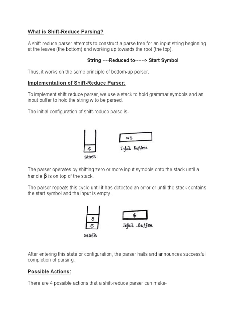 What Is Shift | PDF | Parsing | Program Optimization