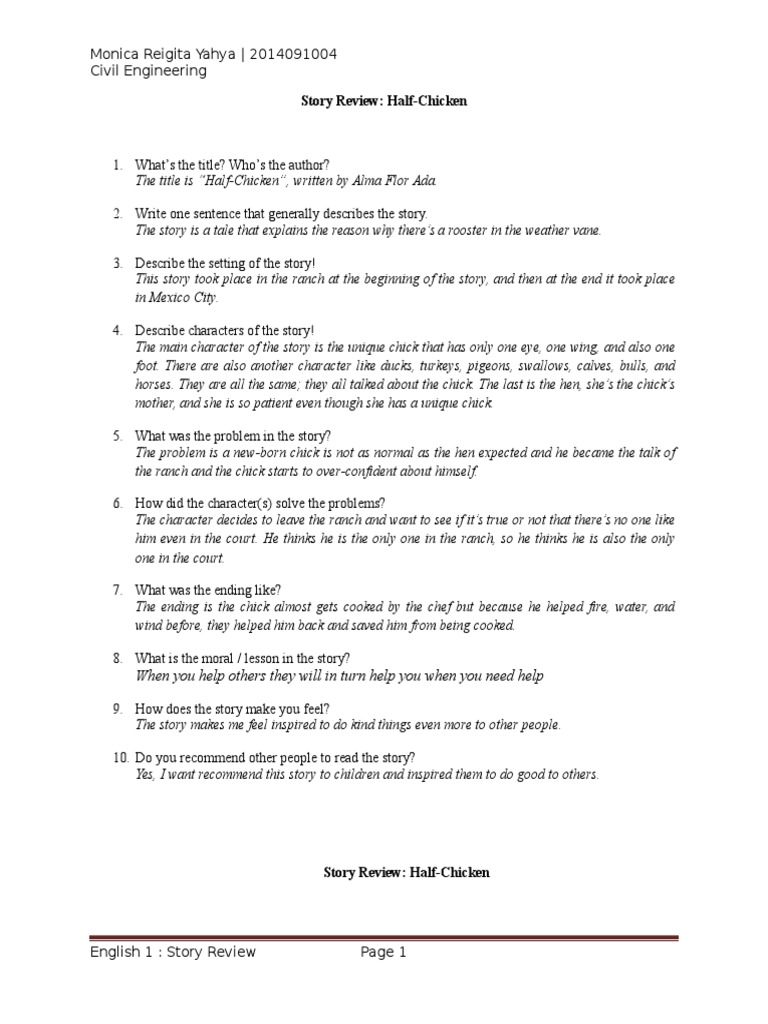 Half Chicken | PDF | Leisure