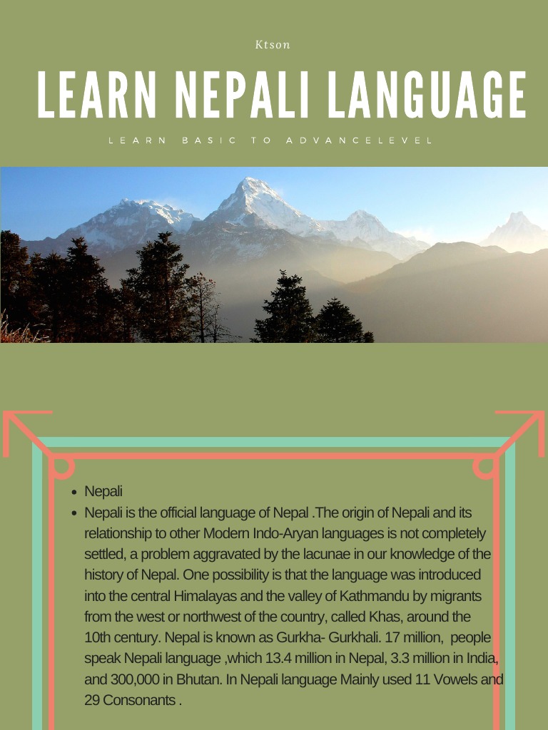 Learn Basic Nepali Language Phrases | PDF