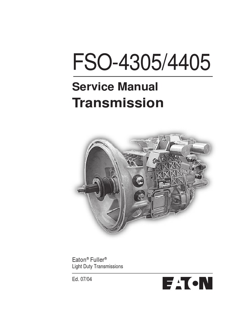 FSO-4305/ 4405 English | Manual Transmission | Transmission (Mechanics)