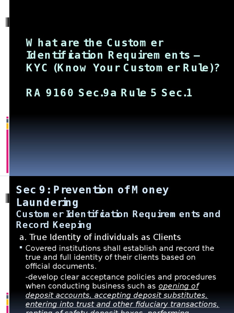 AMLA Report | PDF | Identity Document | Money Laundering